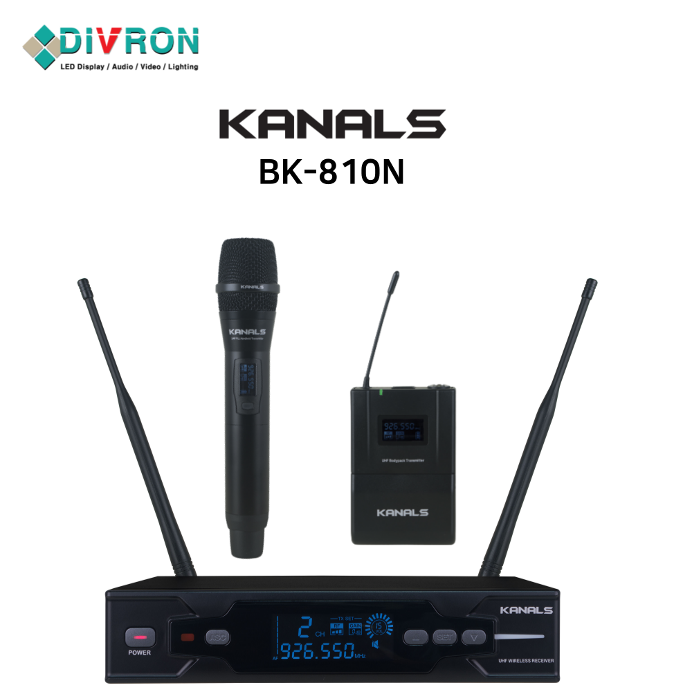 KANALS(카날스) BK-810N 자동 채널 무선 마이크 시스템