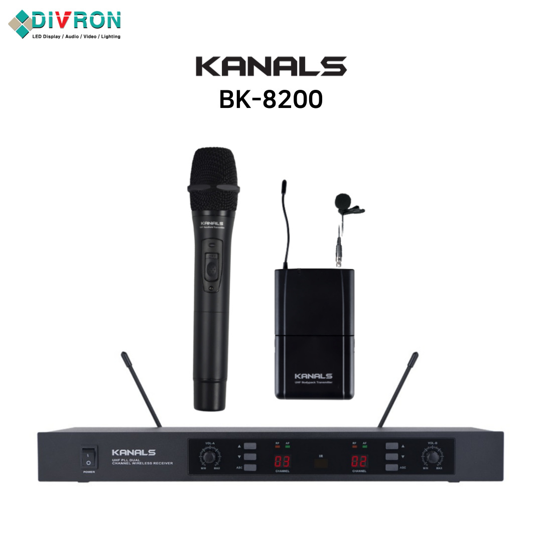 KANALS(카날스) BK-8200 무선마이크 2채널